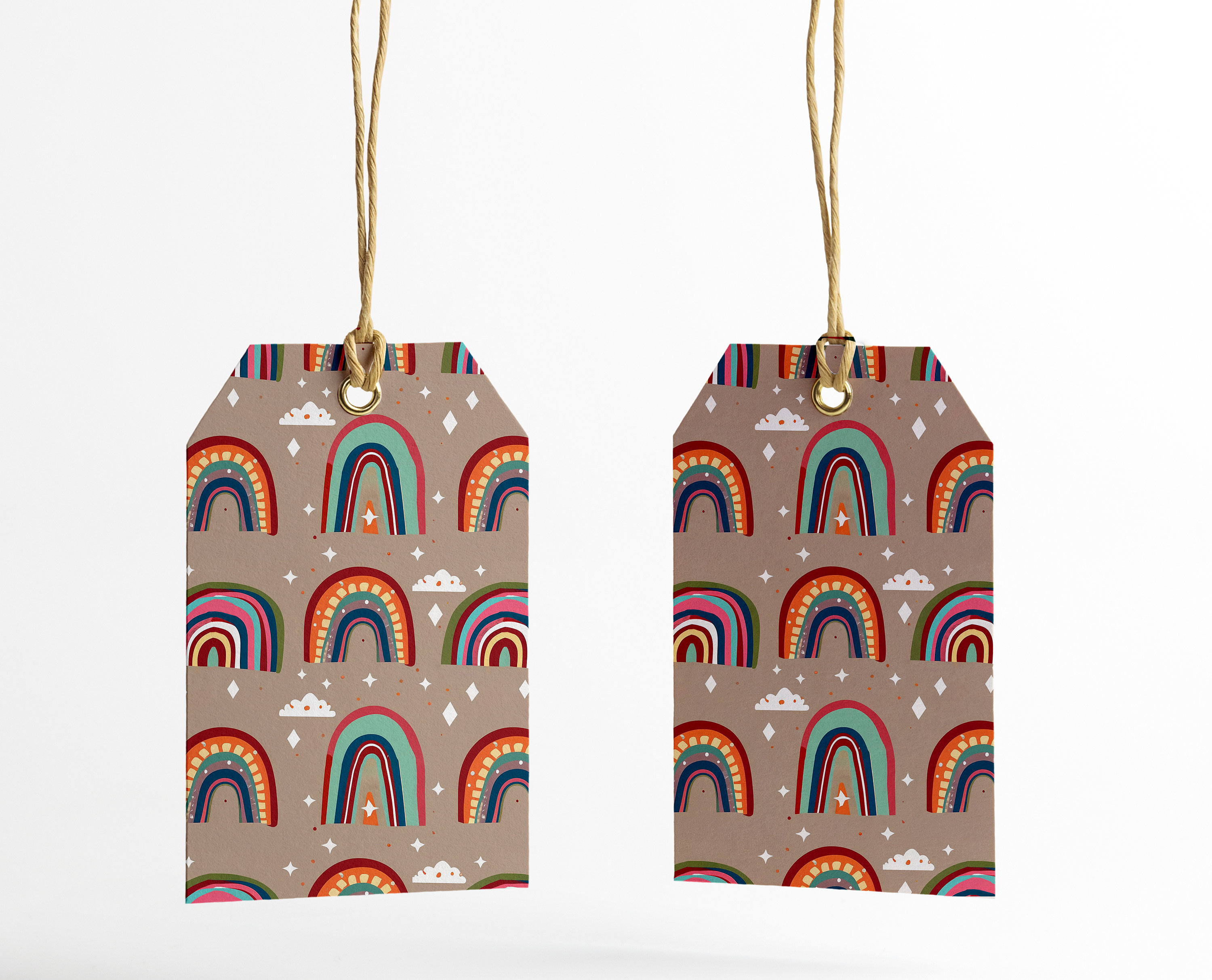 Simple Rainbow Pattern Background, Cute Rainbow Seamless Background ...