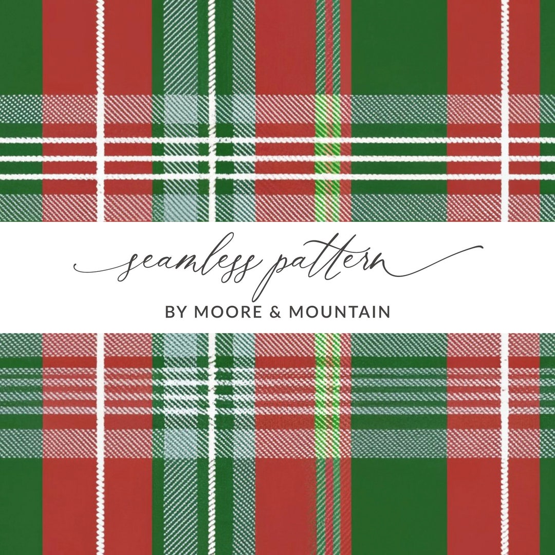 Green and Red Seamless Plaid Design, Seamless Christmas Plaid Pattern ...