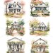 Watercolor House Clipart Spring House Clipart, Cute Houses Clip Art ...