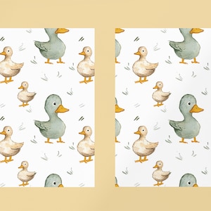 Cute Duck Seamless Patterns, Commercial Use (PNG Digital Download) - Etsy