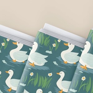 Adorable Seamless Ducks Pattern, Illustrated Ducks Background Pattern ...