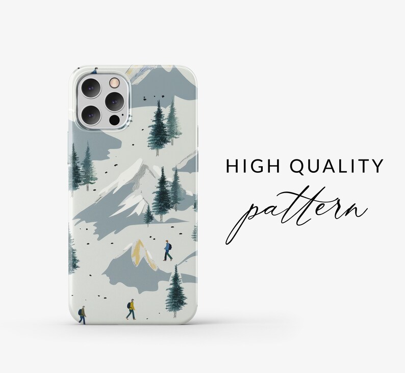 Seamless Hiking Background Pattern Pine Trees Seamless Outdoors Pattern ...