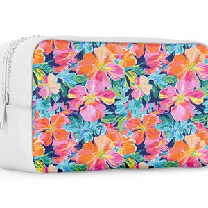 Hawaiian Floral Preppy Pattern Background, Seamless Hibiscus Floral ...