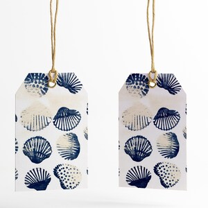 Seashell Background, Seamless Clamshell Background, Blue Seamless ...