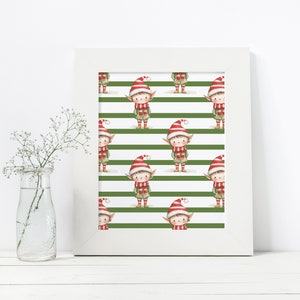Cute Elf Background Pattern Seamless Elf Pattern PNG Background, Cute ...