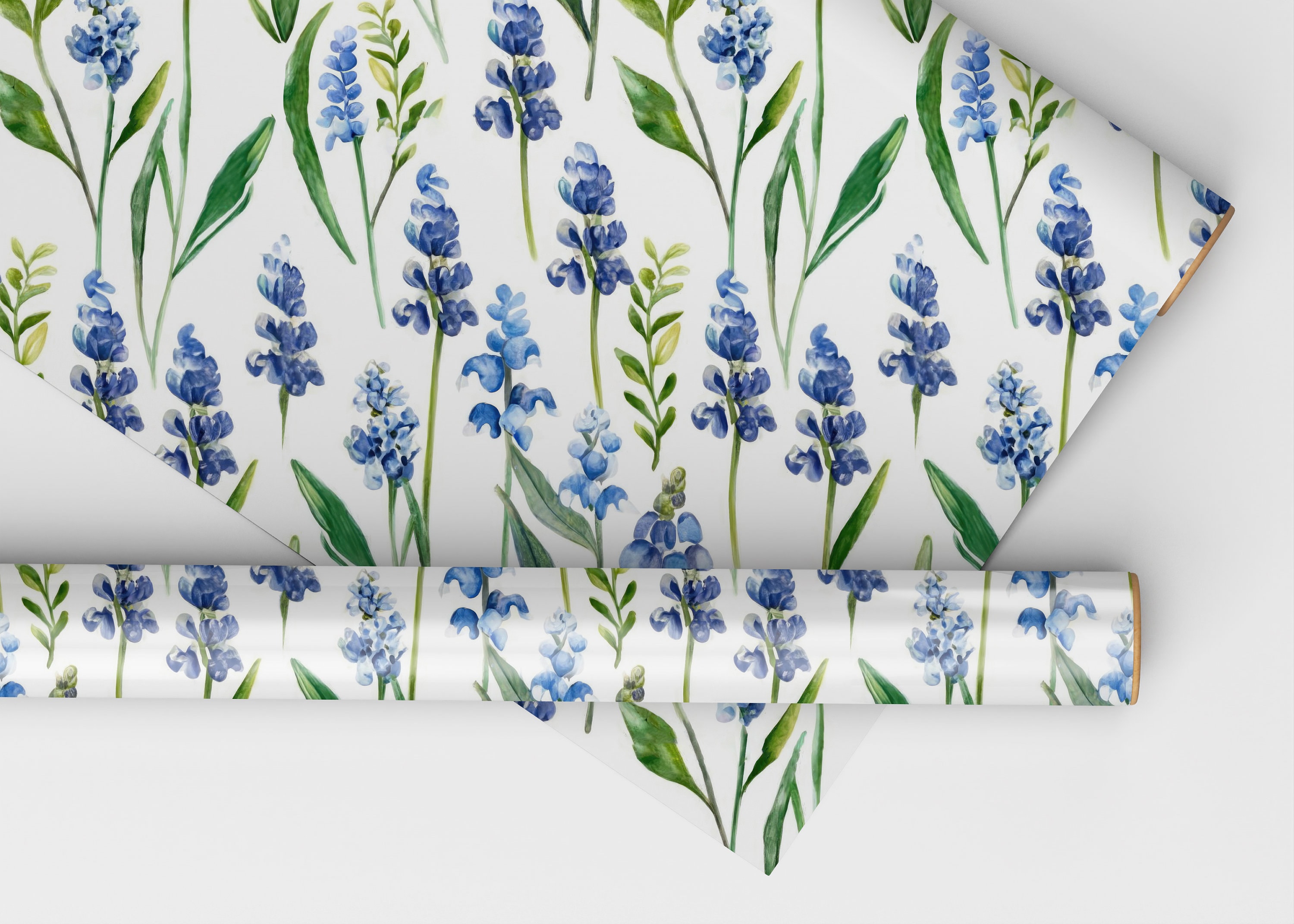 Watercolor Bluebonnets Background Pattern, Seamless Bluebonnets Pattern ...