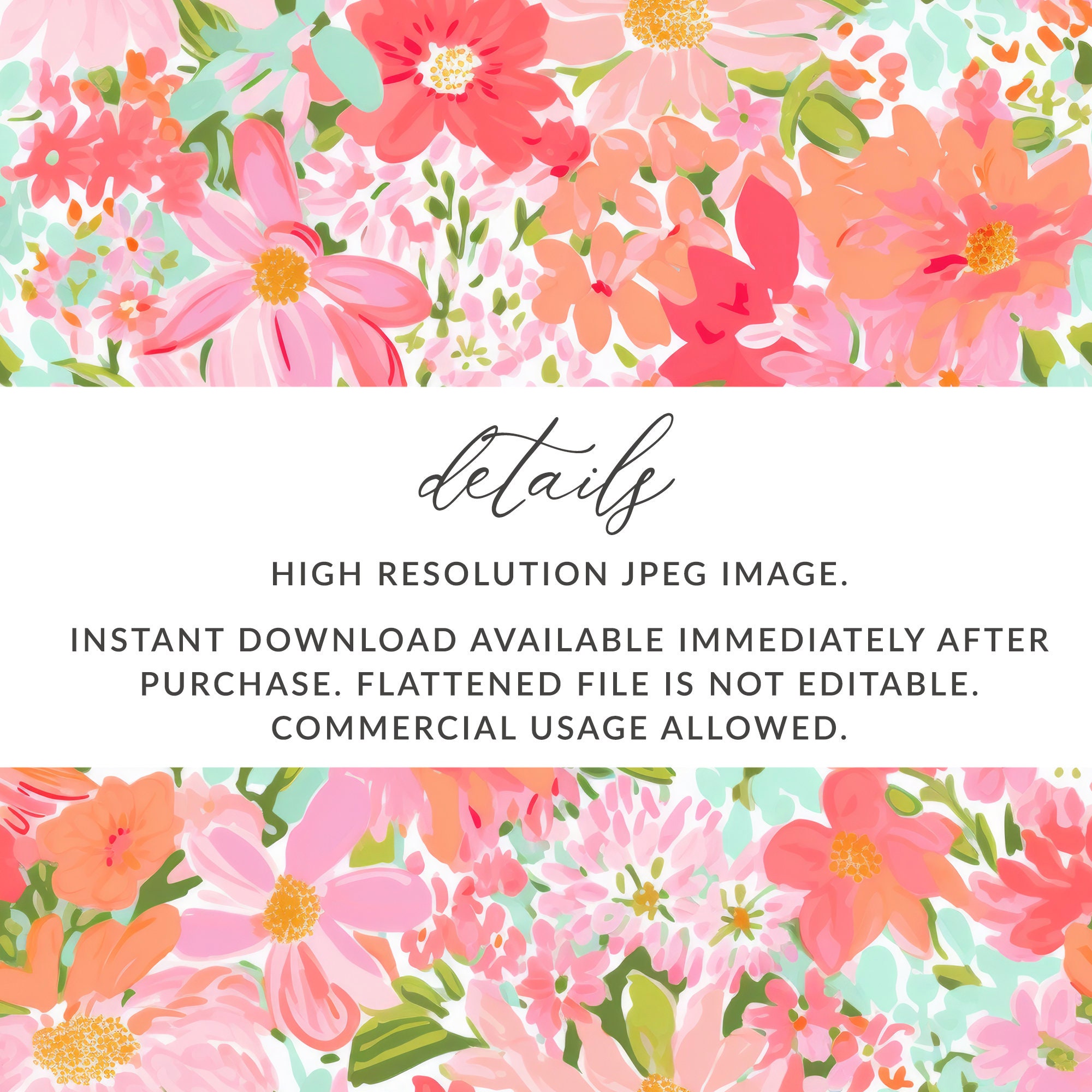 Neon Pink Flowers Background, Pink and Red Flower Pattern, Summer ...