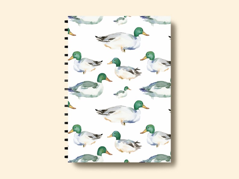 Seamless Mallard Duck Pattern Seamless Background Ducks, Watercolor ...
