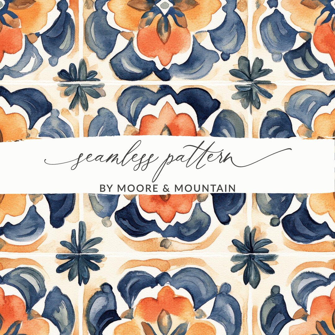 Boho Seamless Mexican Tile Background Mexican Seamless Pattern ...