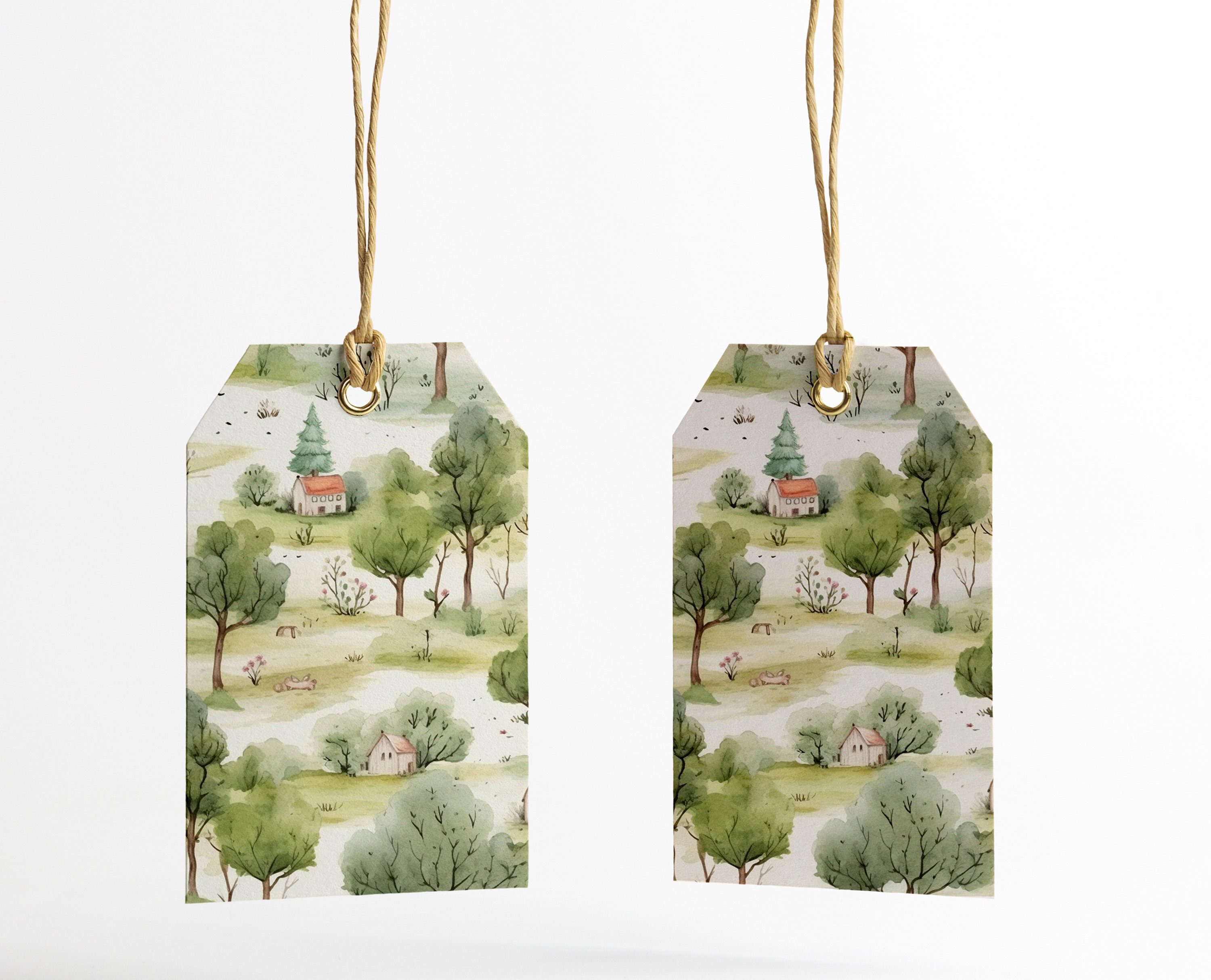 Cottagecore Village Background, Cottagegore Seamless Countryside ...