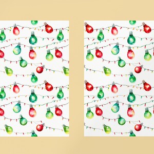 Seamless Christmas Lights Pattern, Seamless String of Christmas Lights ...