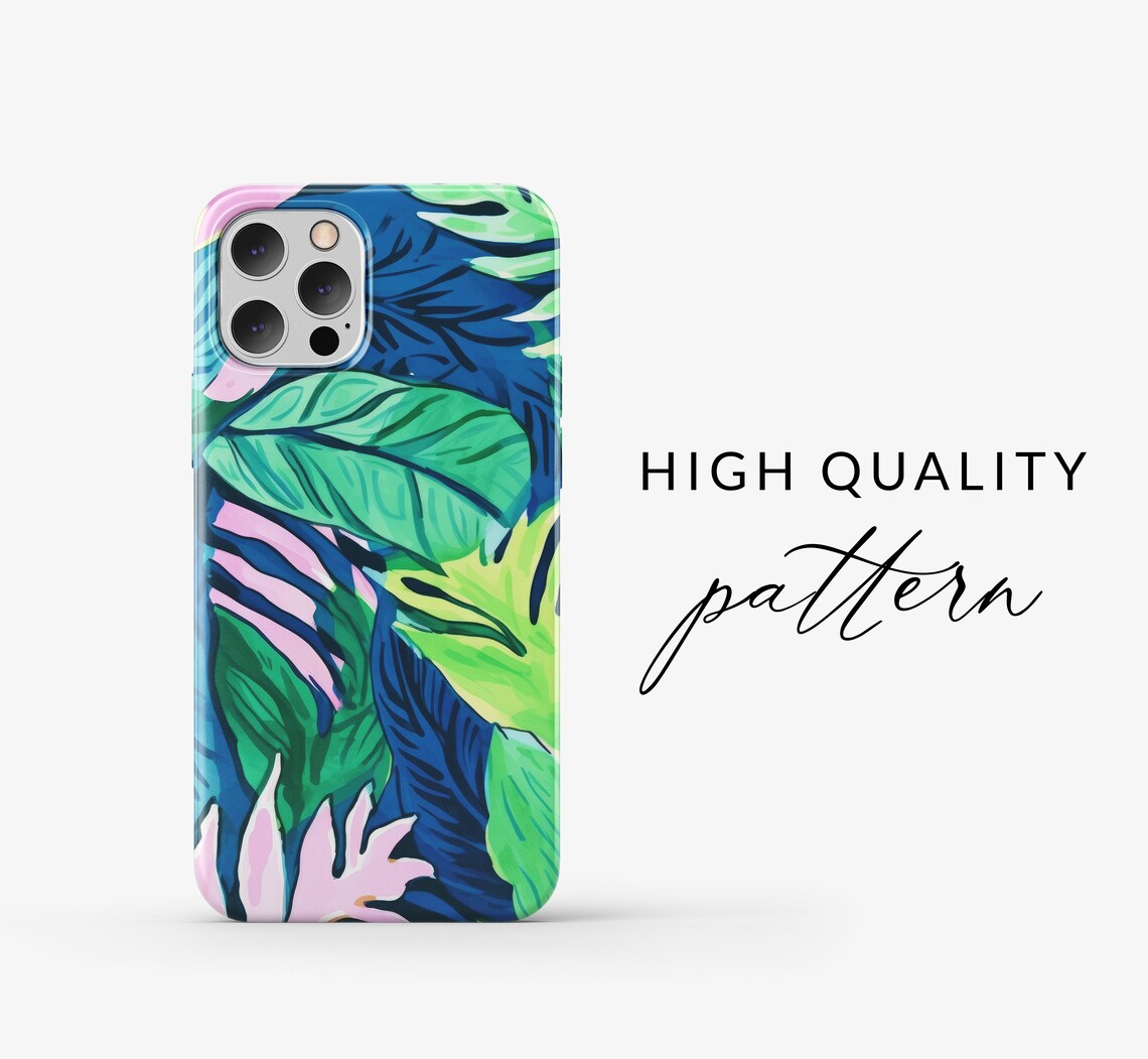 Seamless Tropical Leaves Pattern, Palm Tree Texture Seamless Preppy ...