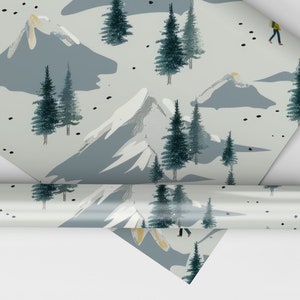 Seamless Hiking Background Pattern Pine Trees Seamless Outdoors Pattern ...