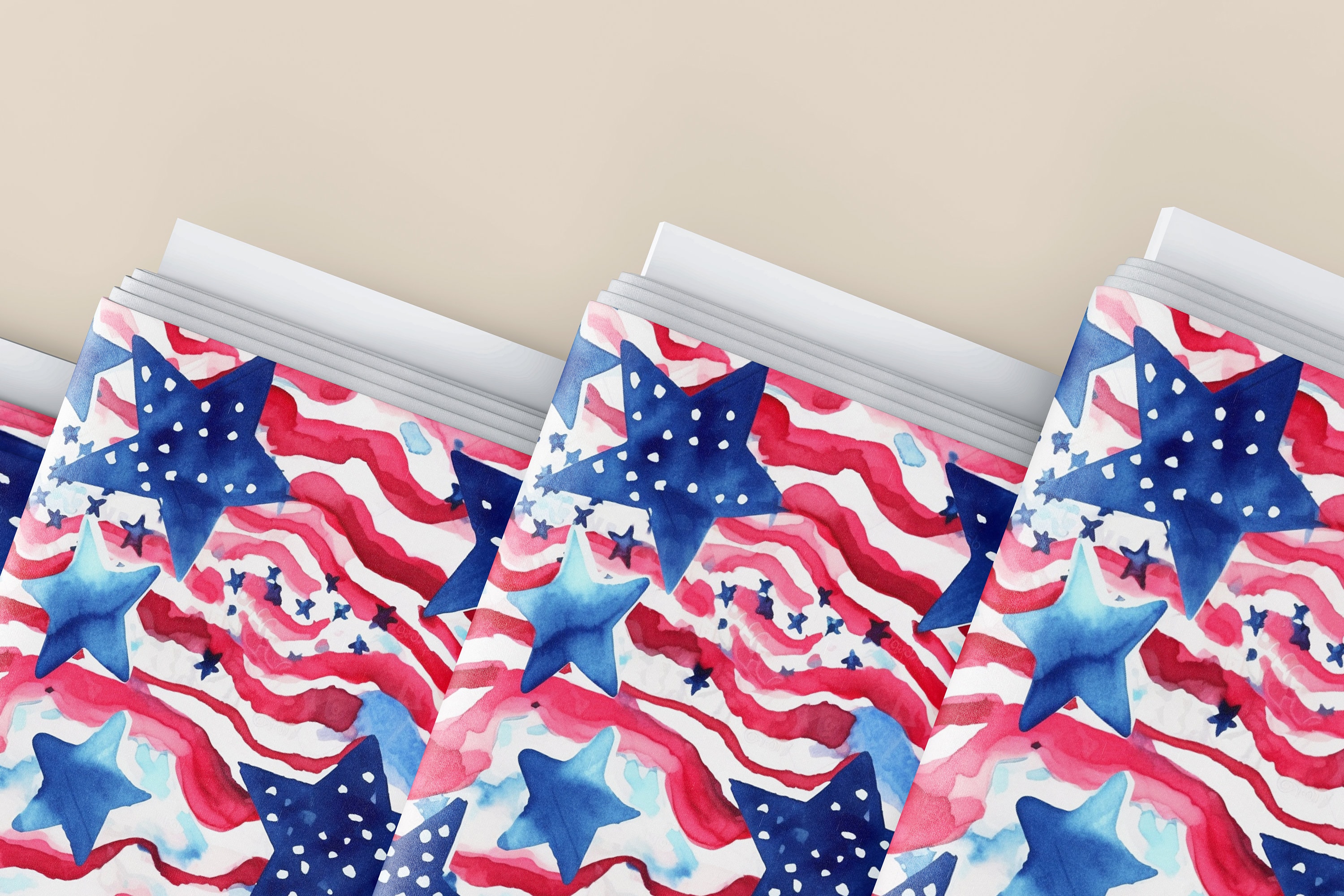 Seamless USA Pattern Patriotic Seamless Background Stars and Stripes ...