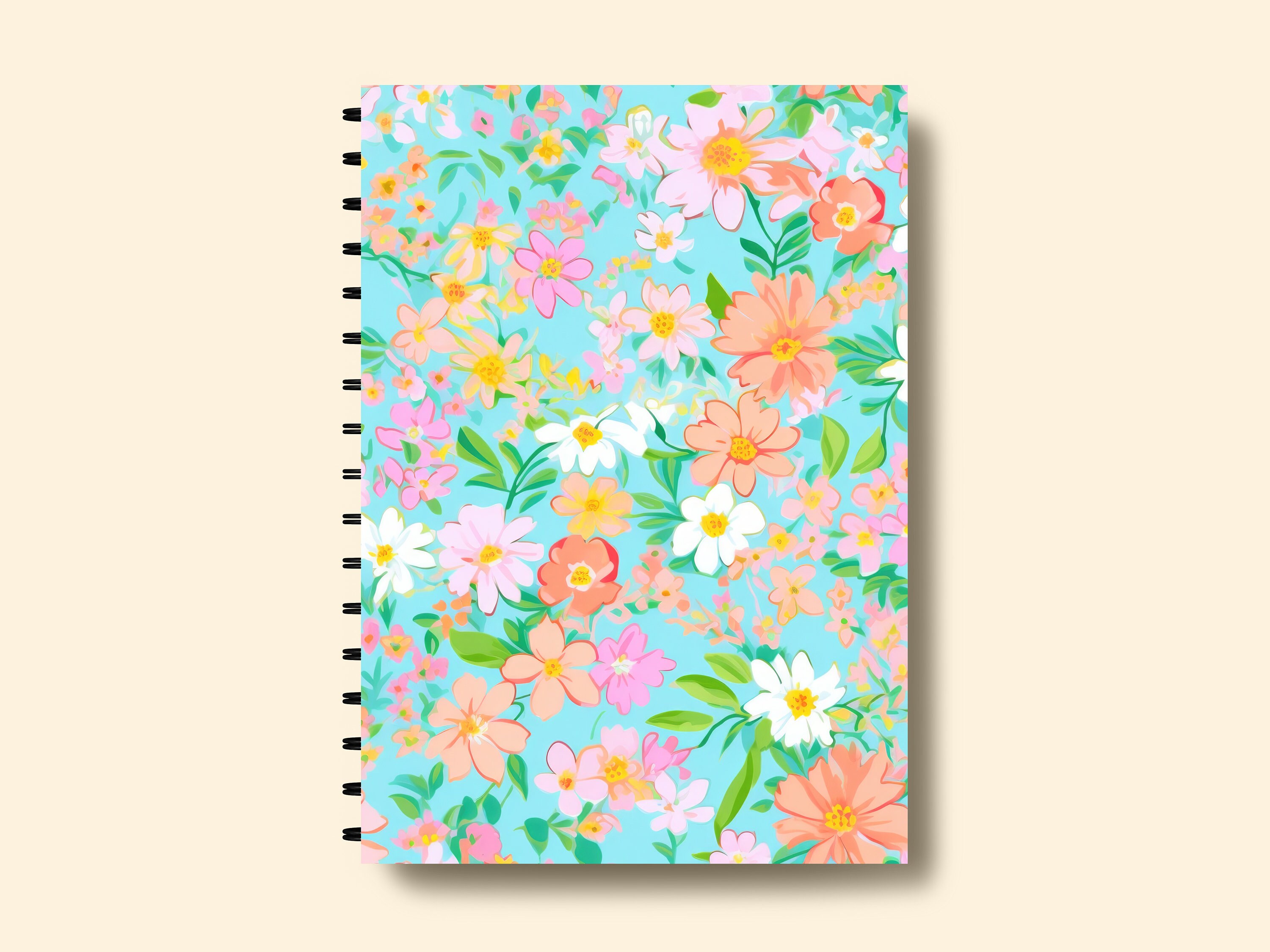 Garden Party Floral Background Floral Fabric Design, Pastel Floral ...