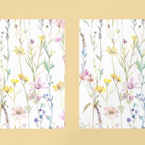 Pastel Spring Flowers Background Pattern, Seamless Spring Floral ...