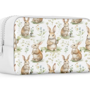 Cottagecore Bunny Background, Seamless Cottagecore Rabbit Pattern ...