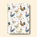 Seamless Chicken Background, Painted Chickens Pattern, Watercolor ...