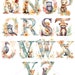 Animal Lettering, Nursery Letters Clipart, Zoo Alphabet Clipart ...