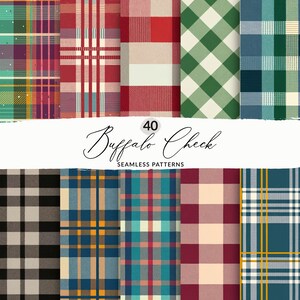 Seamless Buffalo Check Patterns Seamless Checkered Plaid Patterns ...