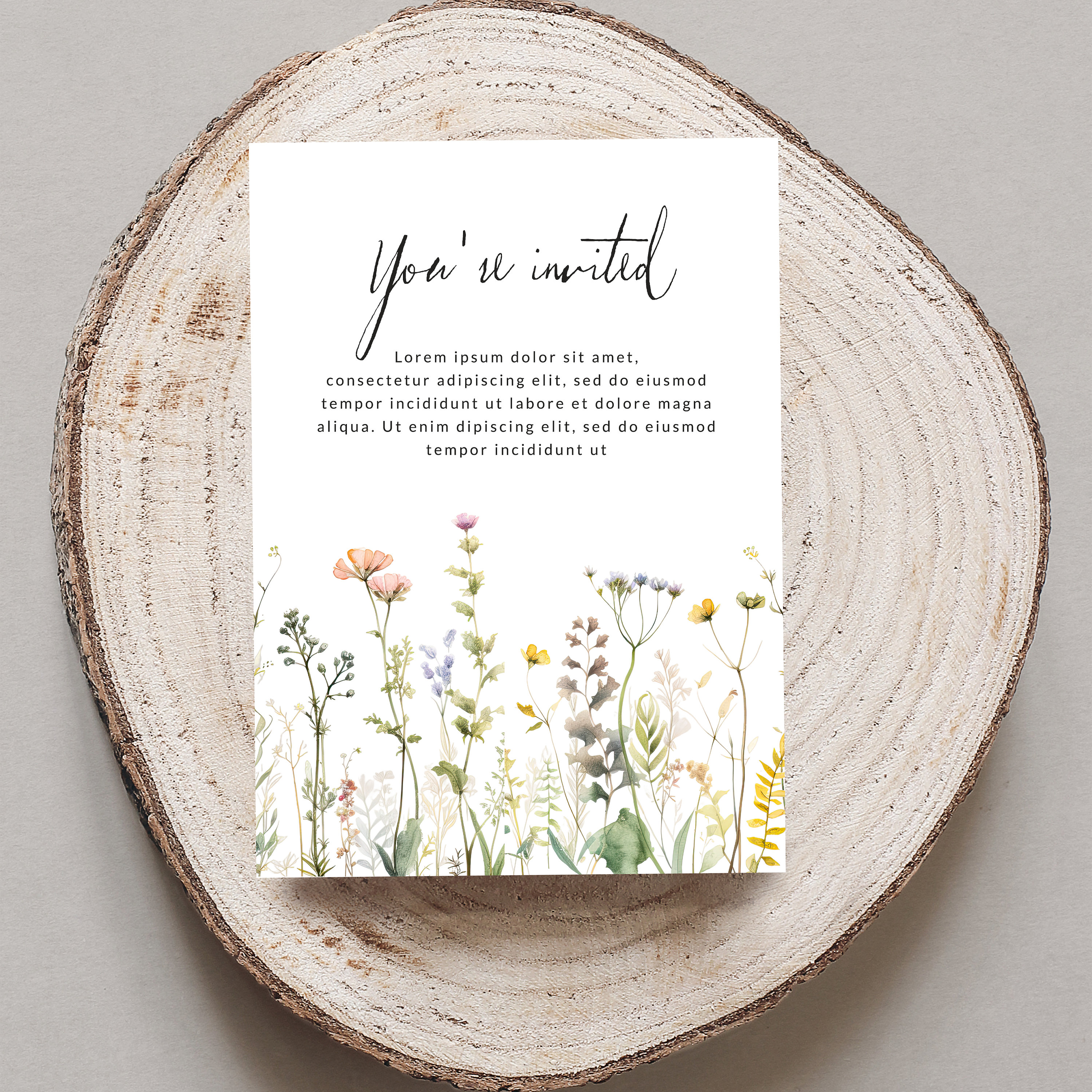 Dainty Wildflower Borders, Boho Wildflower Borders, Field Flowers ...