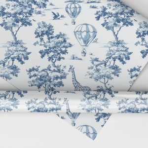 Baby Blue Toile Background Pattern Baby Boy Toile De Joy Seamless ...