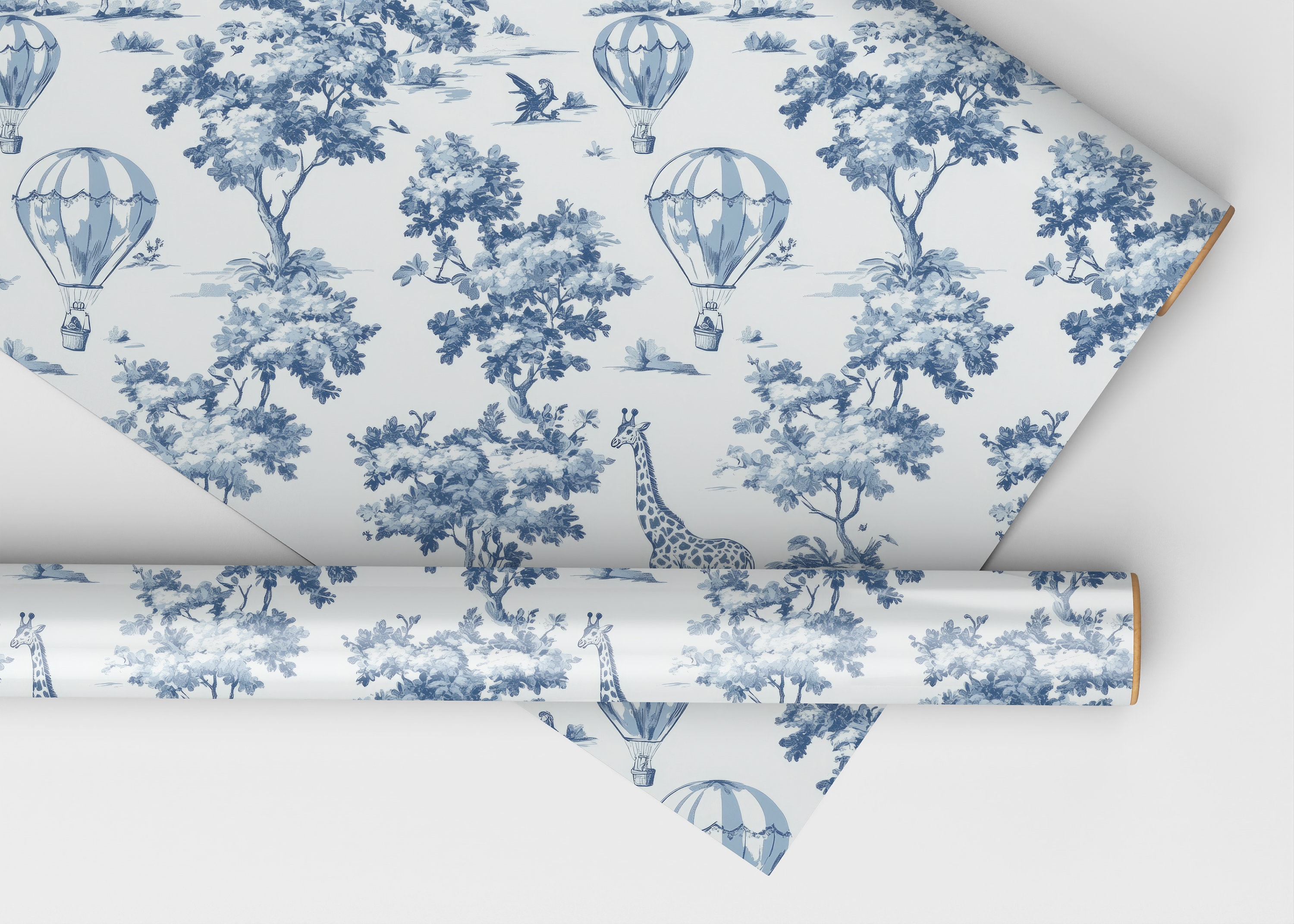 Baby Blue Toile Background Pattern Baby Boy Toile De Joy Seamless ...