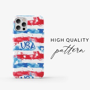 USA Seamless Background Pattern July 4th Seamless Red White and Blue ...