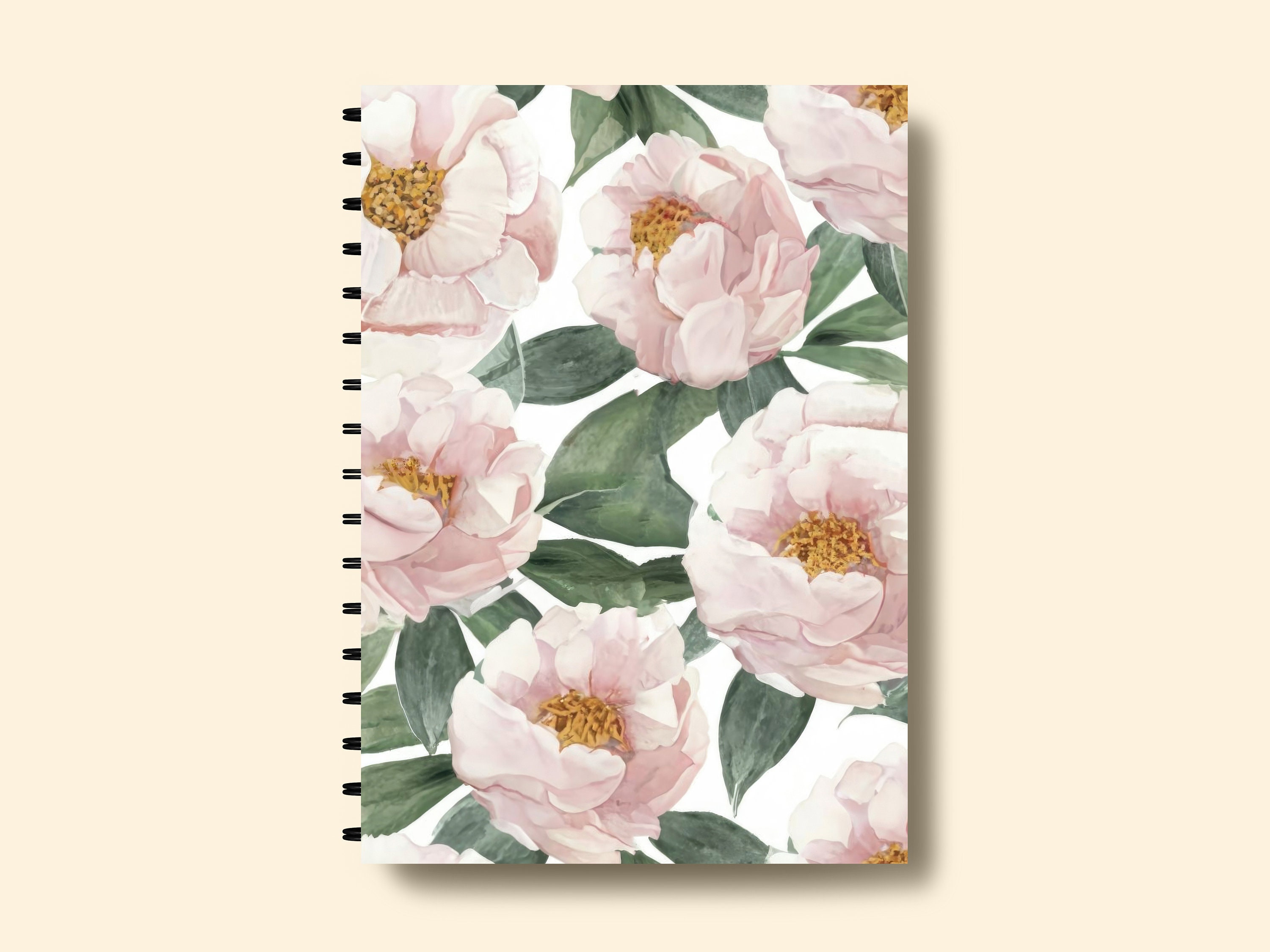 Neutral Peony Seamless Background Botanical Peony Background Pattern ...