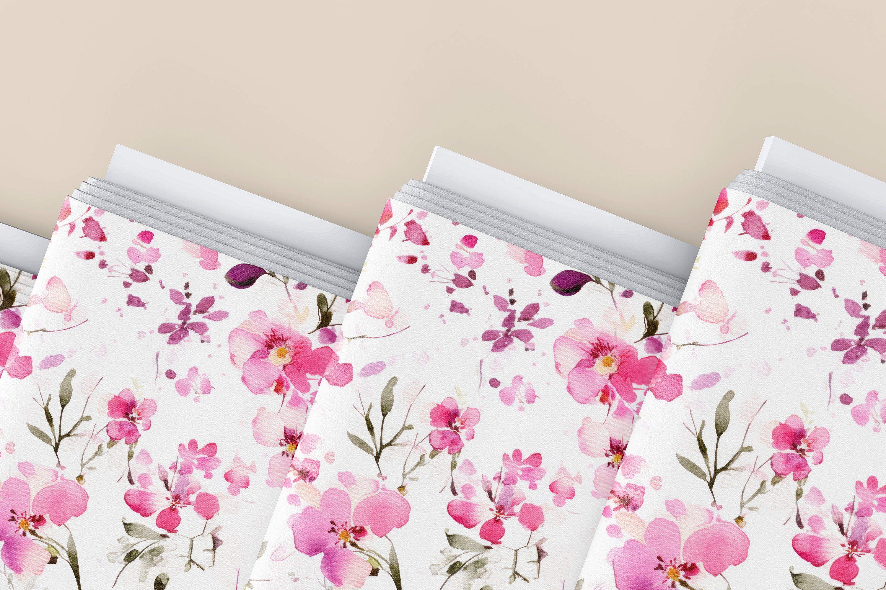 17 Seamless Cherry Blossom Patterns, Watercolor Cherry Blossom Seamless ...