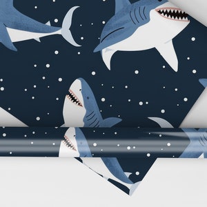 Sharks Seamless Background Pattern for Boys Shark Print Digital ...