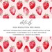 Pink Strawberry Background Pattern, Painted Strawberries Background ...