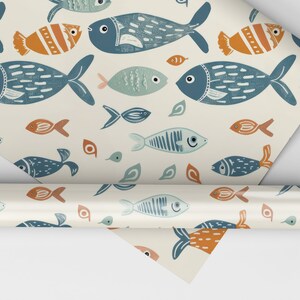 Fishing Seamless Pattern, Cute Fishing Background Pattern, Seamless ...