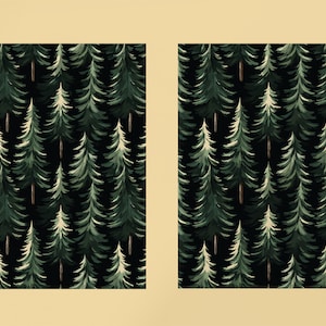 Dark Forest Seamless Pattern Magical Forest Background Seamless Dark ...