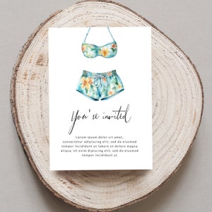 100 Watercolor Bikini Clipart Swimsuits, Retro Swimsuit Clip Art ...