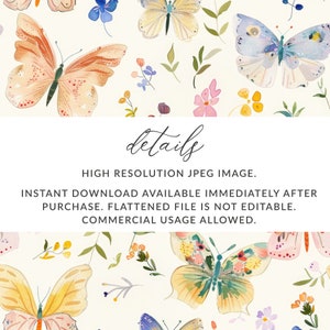 Seamless Watercolor Butterflies Seamless Background Pattern, Pastel ...