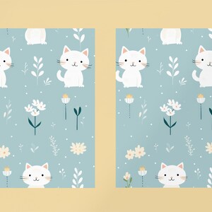 Cute Cats Repeat Background Image, Cats Seamless Background, Kitty ...