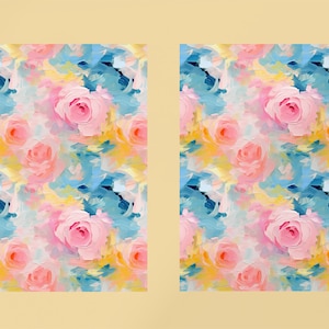 45 Abstract Pastel Painted Patterns, Seamless Paint Strokes Patterns ...