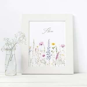 30 Seamless Wildflower Borders, Seamless Meadow Borders, Seamless ...