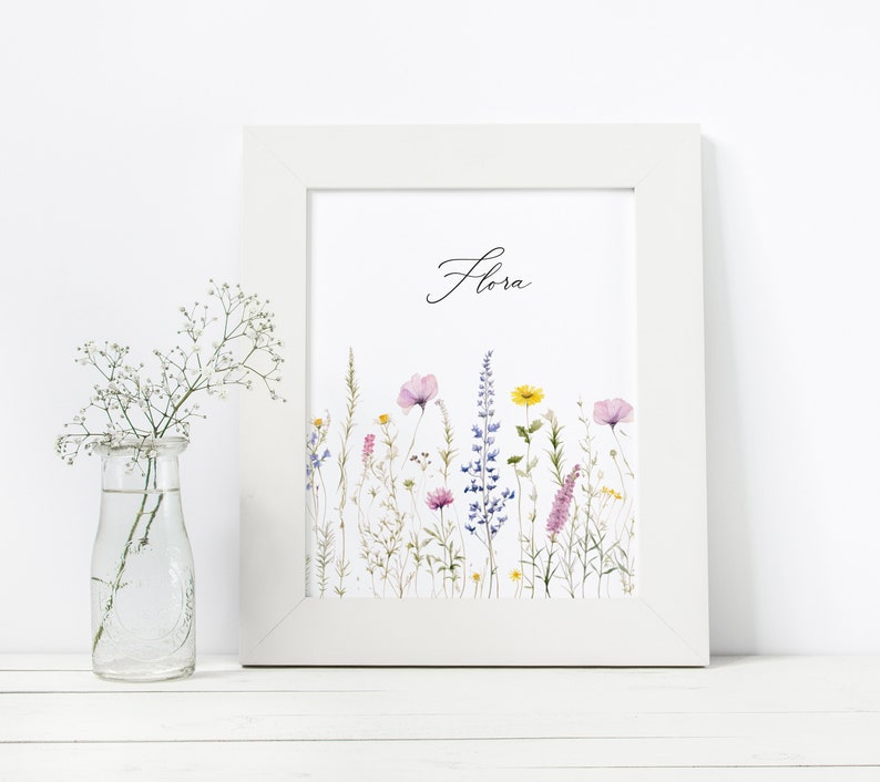 30 Seamless Wildflower Borders, Seamless Meadow Borders, Seamless ...