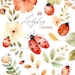 50 Watercolor Ladybug Clipart, Boho Ladybug Clipart, Painted Ladybug ...