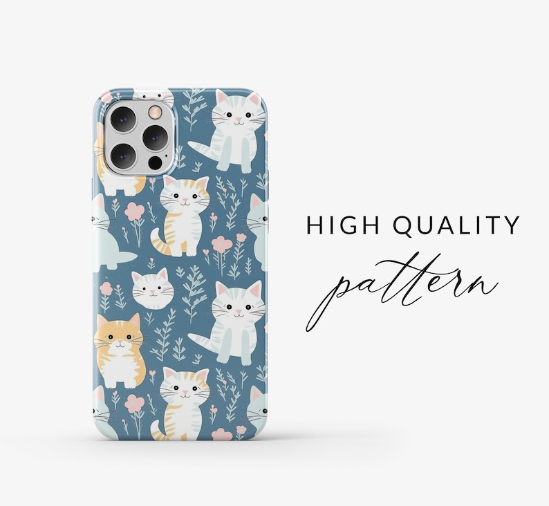 Seamless Kitty Repeating Background Pattern Seamless Cats Background ...