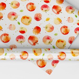 Seamless Apple Pattern, Watercolor Apple Pattern, Fall Apples ...