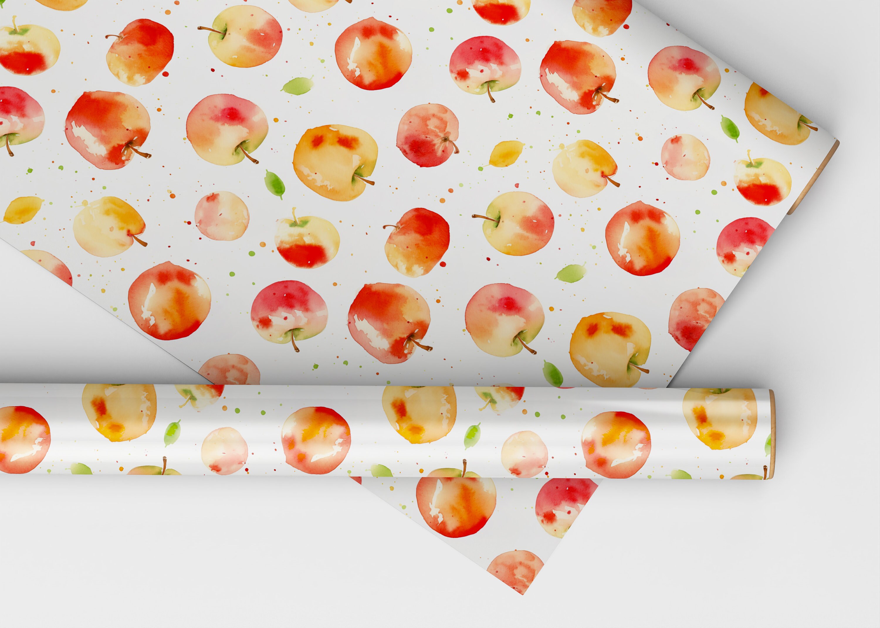 Seamless Apple Pattern, Watercolor Apple Pattern, Fall Apples ...