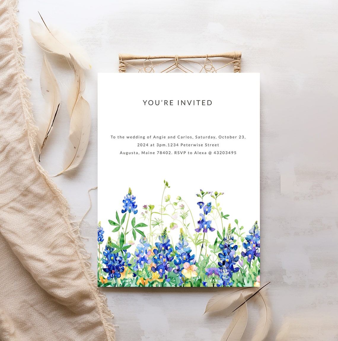 25 Watercolor Bluebonnet Clipart, Watercolor Bluebonnets Spring Clipart ...