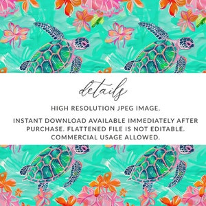 Seamless Sea Turtle Pattern, Neon Sea Turtle Background, Preppy Sea ...