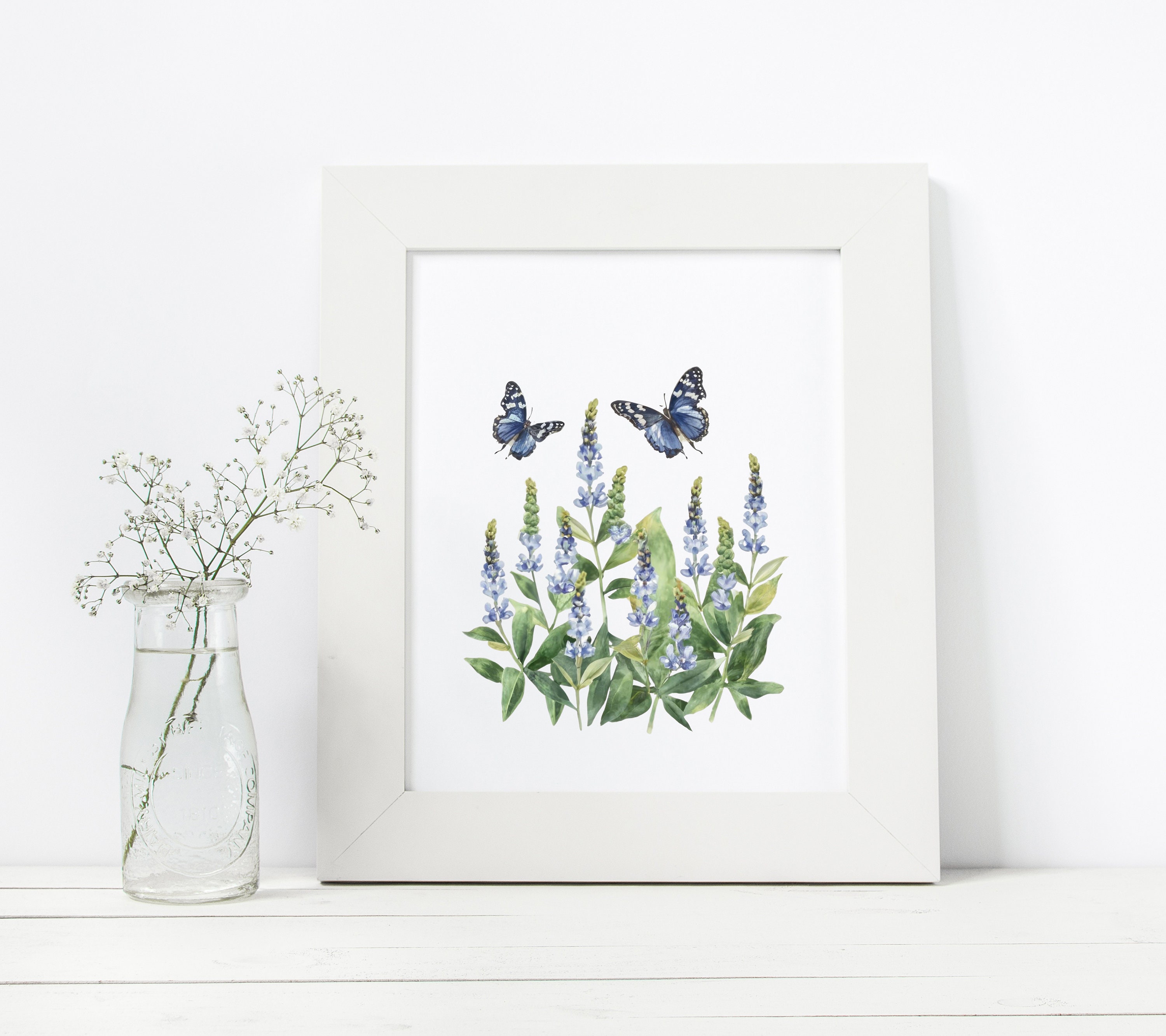 Watercolor Bluebonnet Clipart, Cute Bluebonnet Clipart, Bluebonnet PNG ...