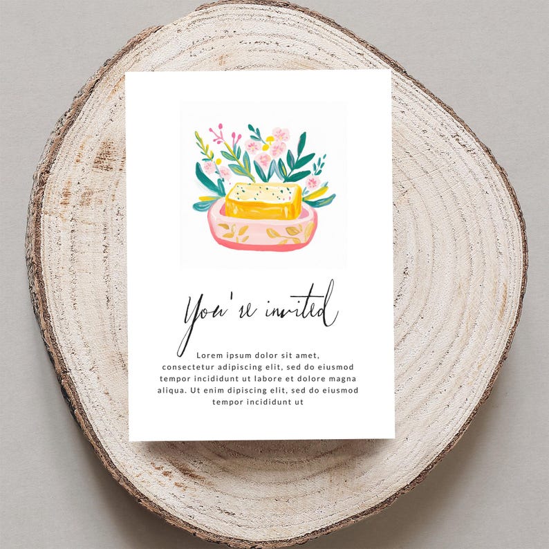 Watercolor Preppy Soap Clipart, Vibrant Floral Illustration PNG ...