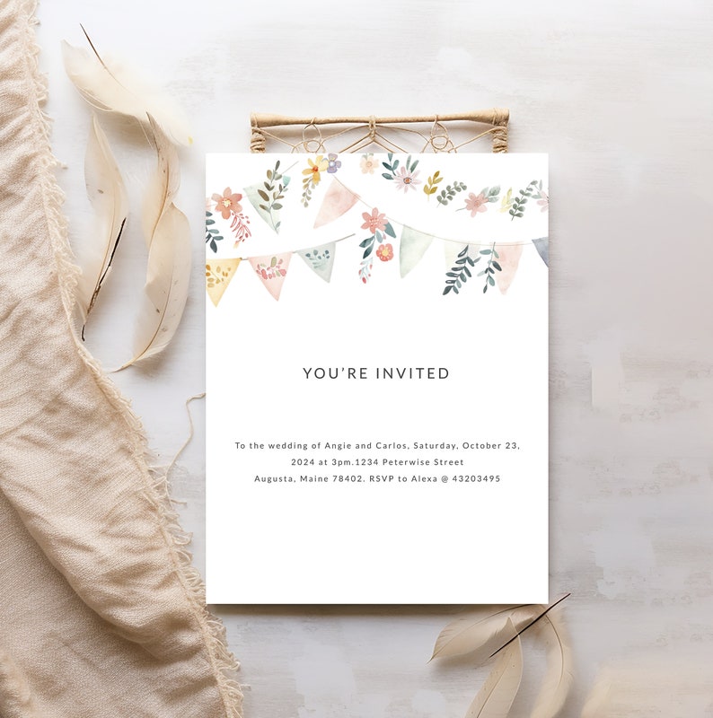 40 Watercolor Bunting Clipart, Cute Painted Bunting Flag Clip Art ...