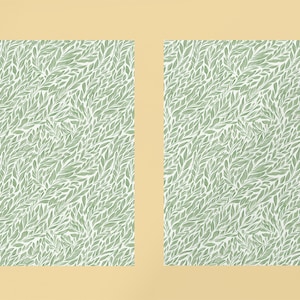 Seamless Sage Green Leaf Pattern, Sage Green Botanical Backgrounds ...